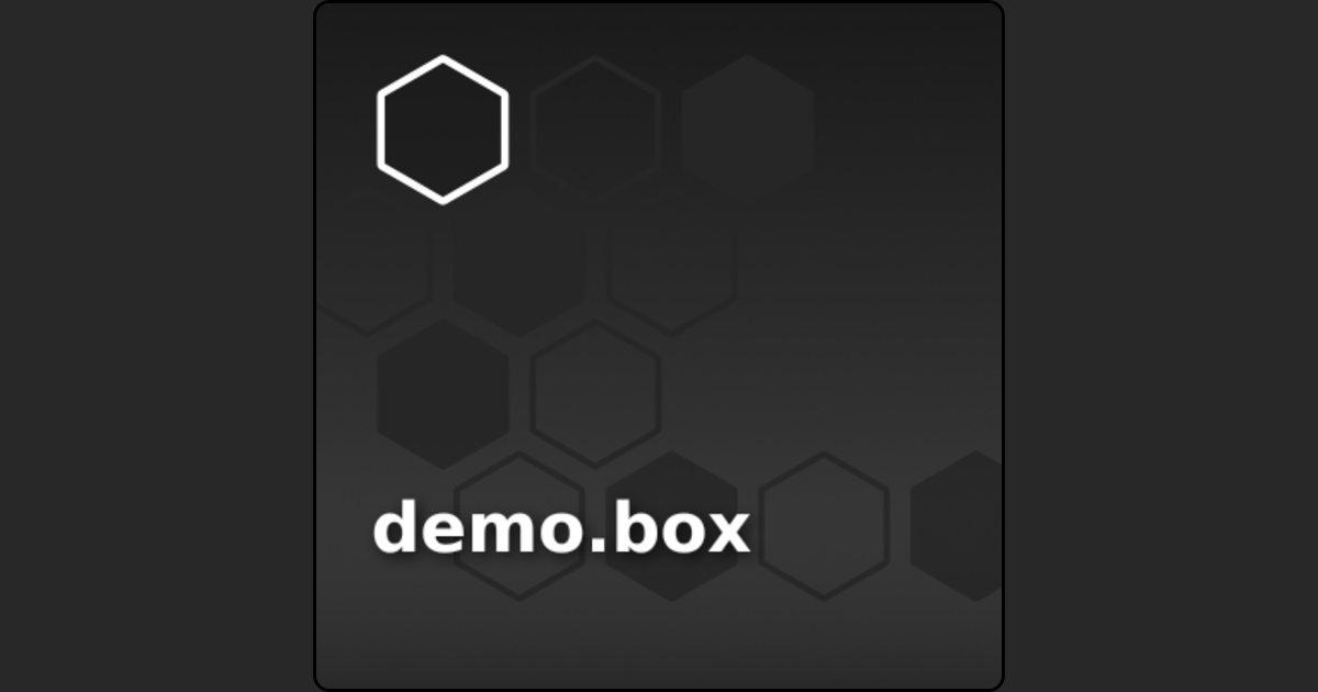 demo.box - Profile | .box